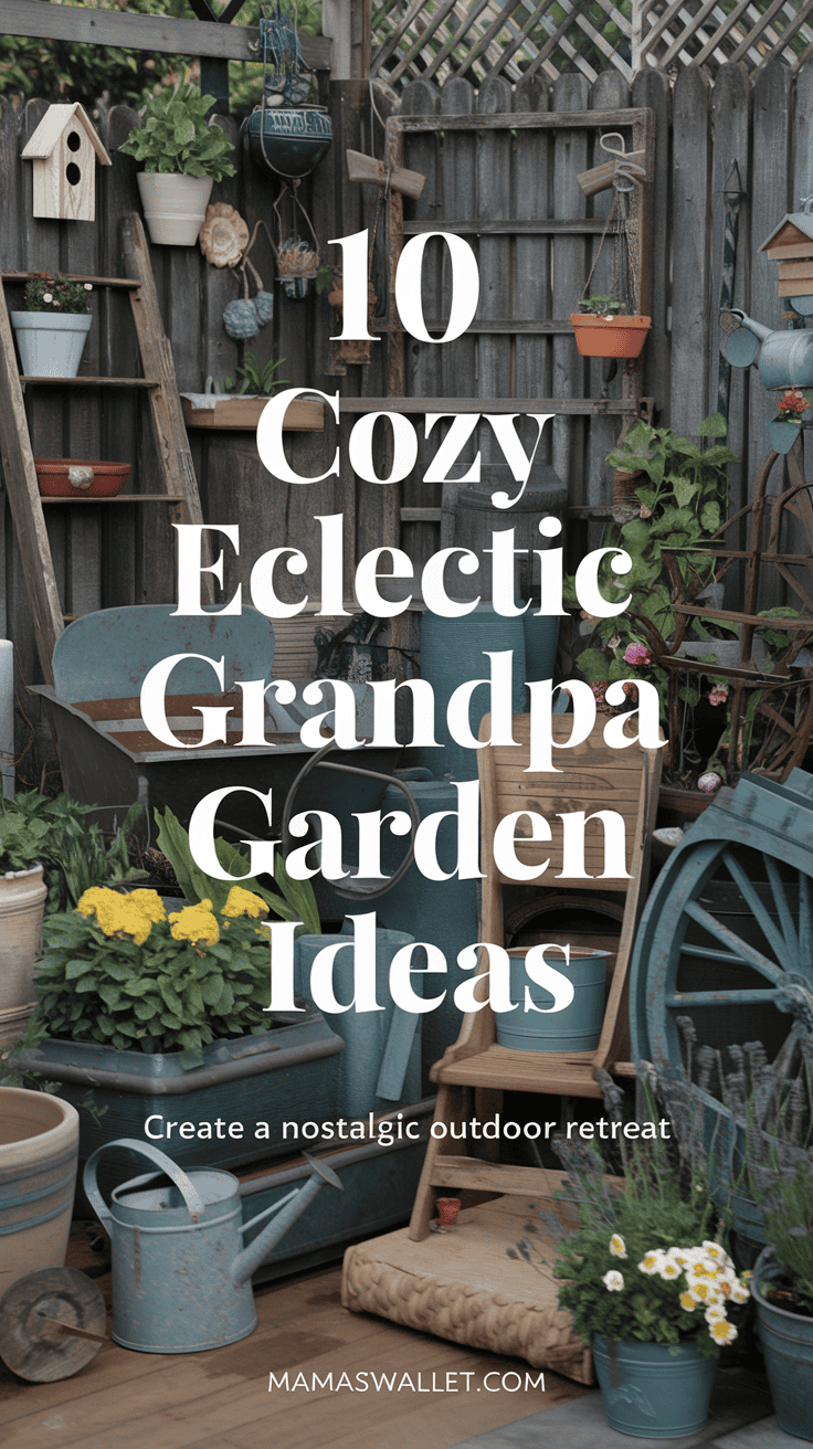 10 Cozy Eclectic Grandpa Garden Ideas For A Nostalgic Outdoor Retreat